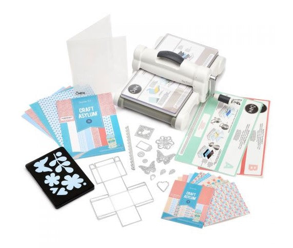 SIZZIX BIG SHOT + KIT DE INICIACIÓN (BLANCO Y GRIS) – tubelitegt