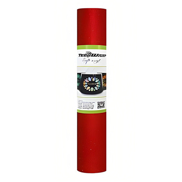 ROLLO DE VINIL ADHESIVO ROJO CARMESÍ GLITTER 12"X5' – tubelitegt